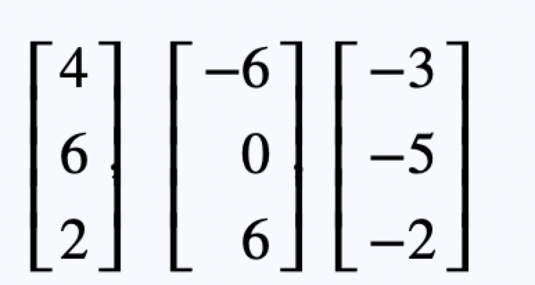 Solved Use determinant to decide if the set of vectors is | Chegg.com