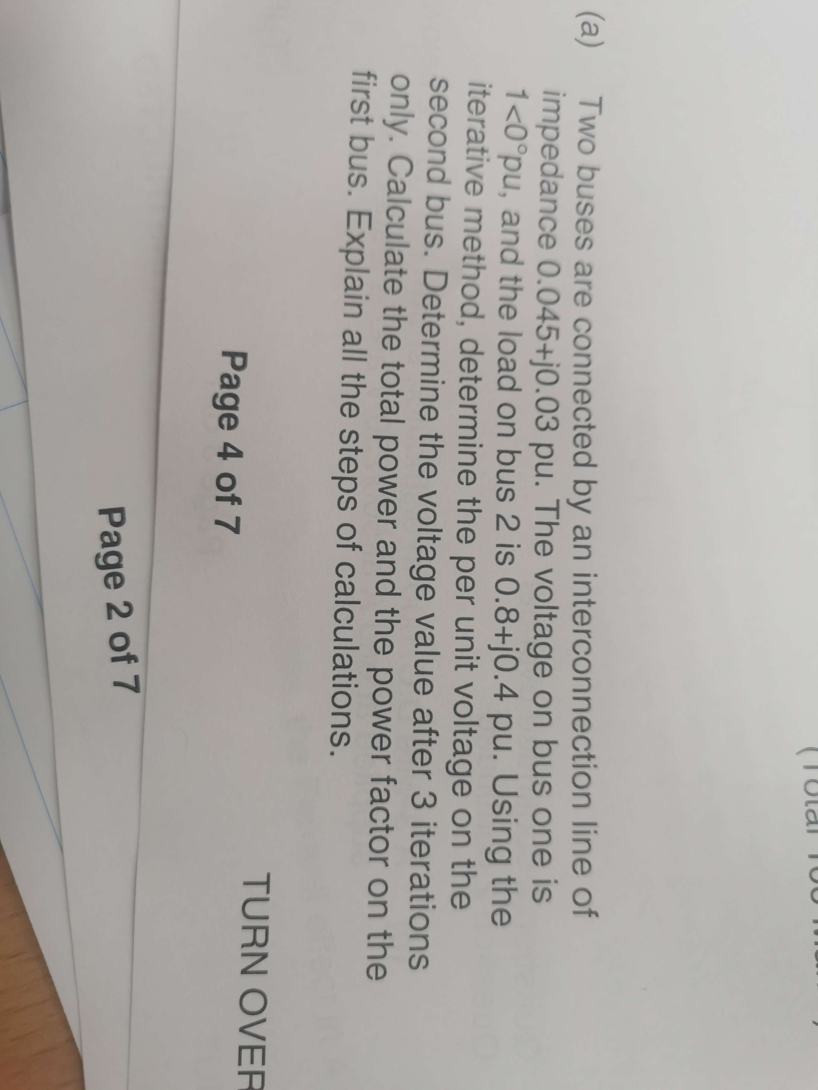 Solved (a) ﻿Two buses are connected by an interconnection | Chegg.com