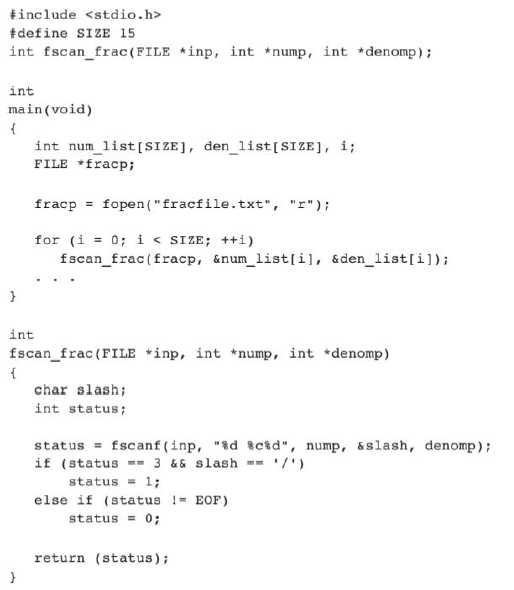 Solved C-LanguageThe incomplete program below uses several | Chegg.com