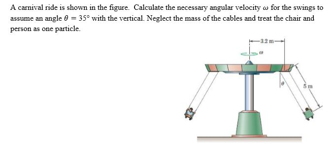 Solved A carnival ride is shown in the figure. Calculate the | Chegg.com