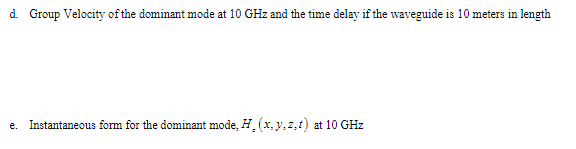 Solved 1. (10) Design a rectangular waveguide with | Chegg.com