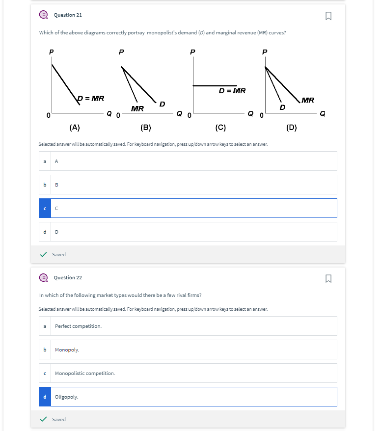 Solved Which of the above diagrams correctly portray | Chegg.com