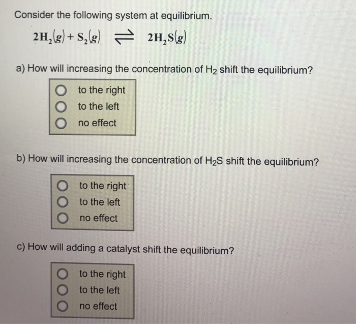 Solved Consider the following system at equilibrium. | Chegg.com