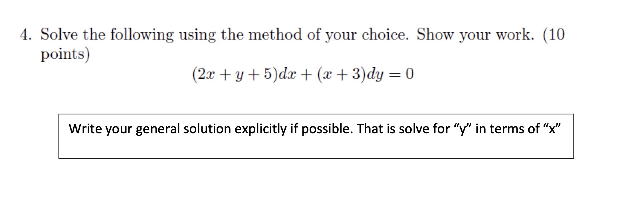 Solved Solve the following using the method of your choice. | Chegg.com
