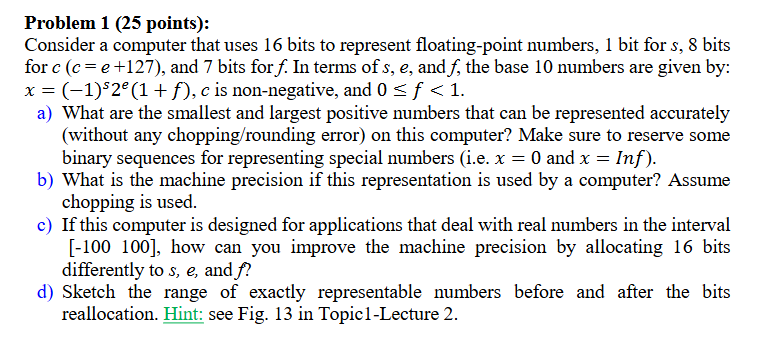 Problem 1 ( 25 ﻿points):Consider a computer that uses | Chegg.com
