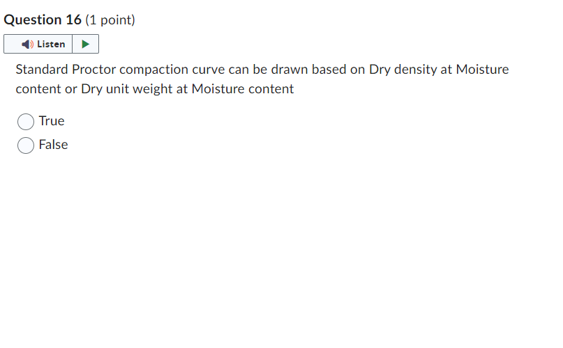 Solved Standard Proctor compaction curve can be drawn based | Chegg.com