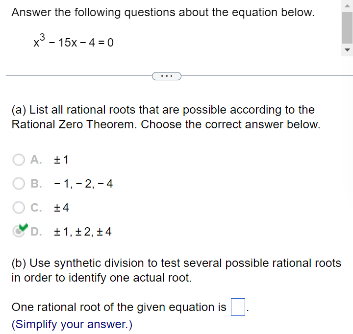 Solved Answer the following questions about the equation | Chegg.com