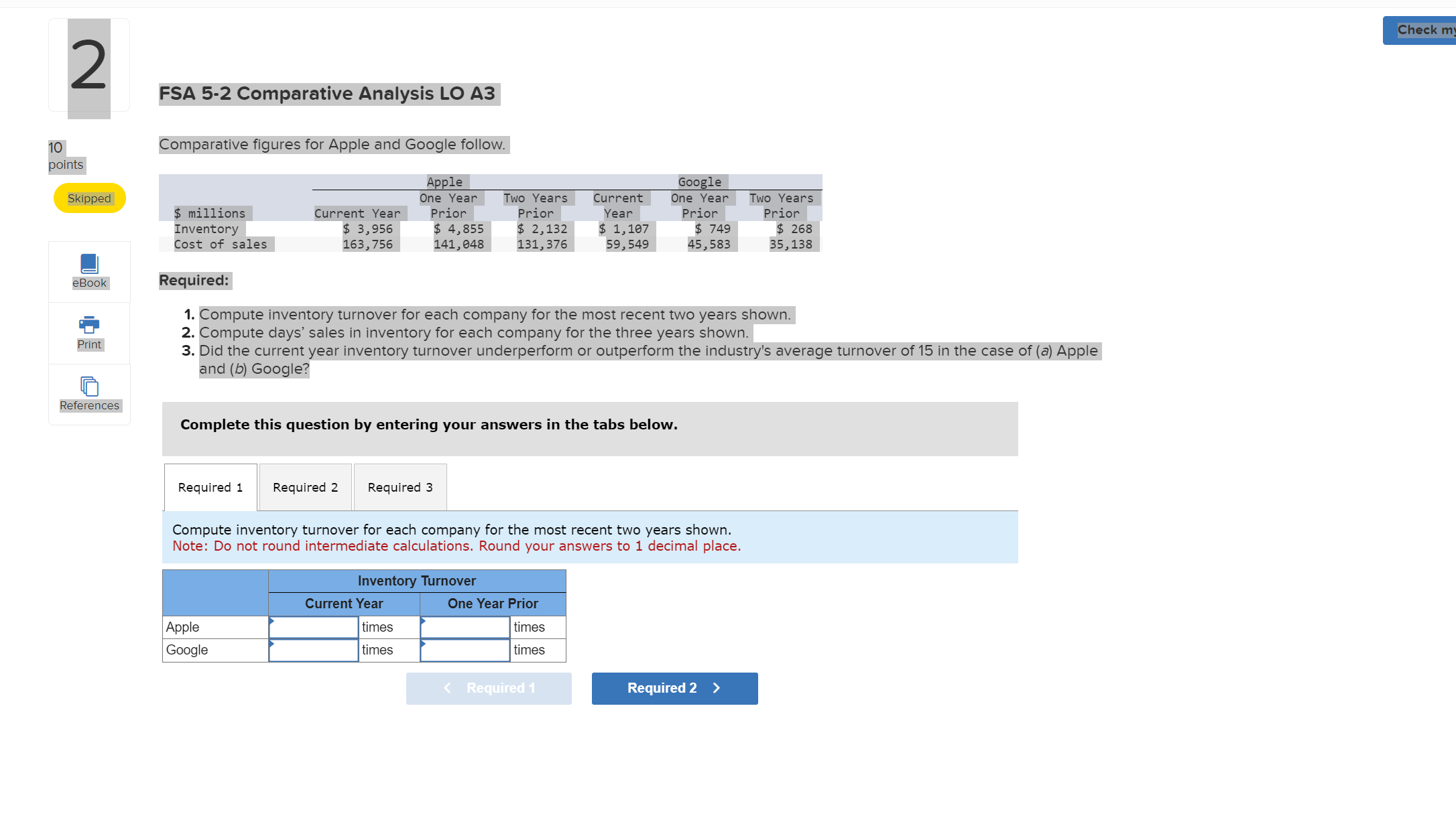 Solved Item210pointsItemSkippedeBookPrintReferencesCheck my | Chegg.com