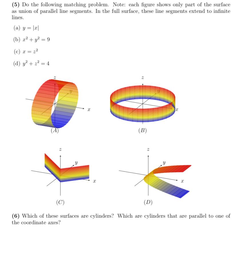 Solved (5) Do the following matching problem. Note: each | Chegg.com