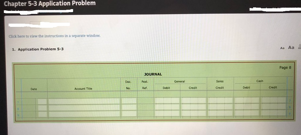 Solved 5-3 APPLICATION PROBLEM Recording dishonored checks, | Chegg.com