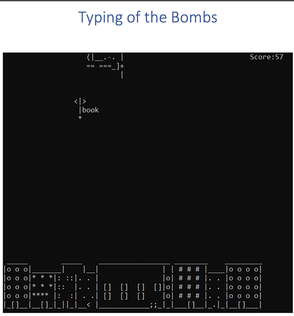 Solved Overview EHB110E Final Project Typing of the Bombs In | Chegg.com