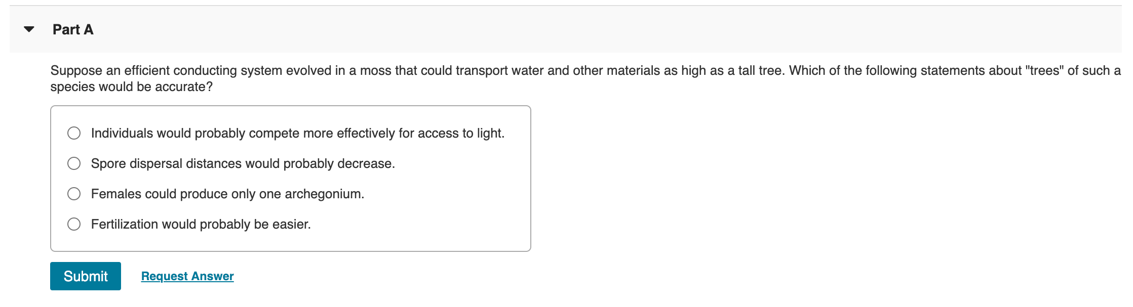 Solved Part A Suppose an efficient conducting system evolved | Chegg.com