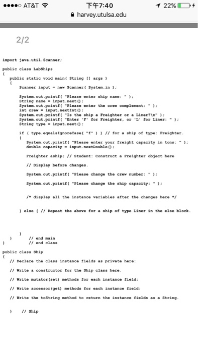 Solved Topics covered in this Lab: Inheritance and | Chegg.com