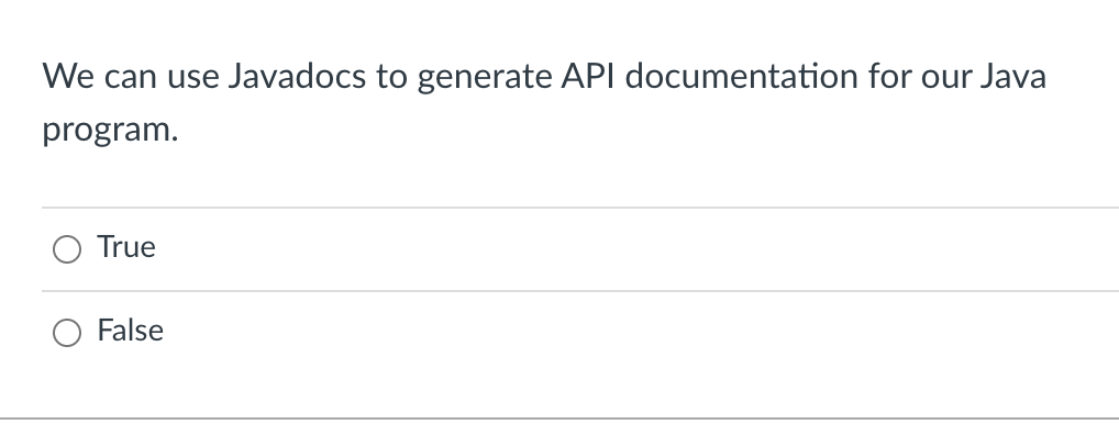 Solved We Can Use Javadocs To Generate Api Documentation For 8190