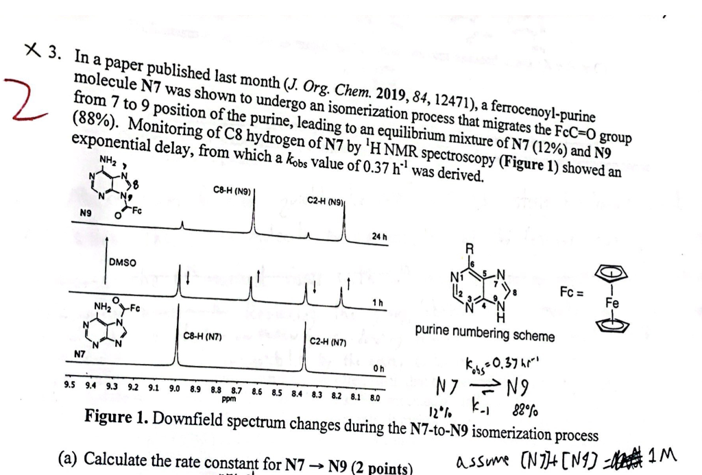 Solved 3A. In a paper published last month (J. Org. Chem | Chegg.com