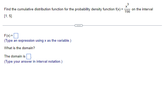 Solved Find the cumulative distribution function for the | Chegg.com