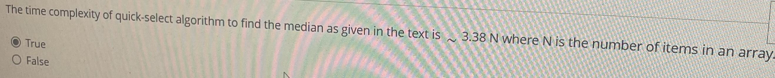 Solved The time complexity of quick-select algorithm to find | Chegg.com