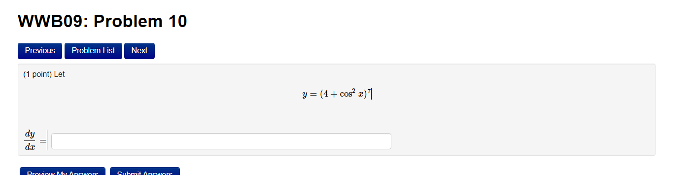 Solved WWB09: Problem 10 Previous Problem List Next (1 | Chegg.com