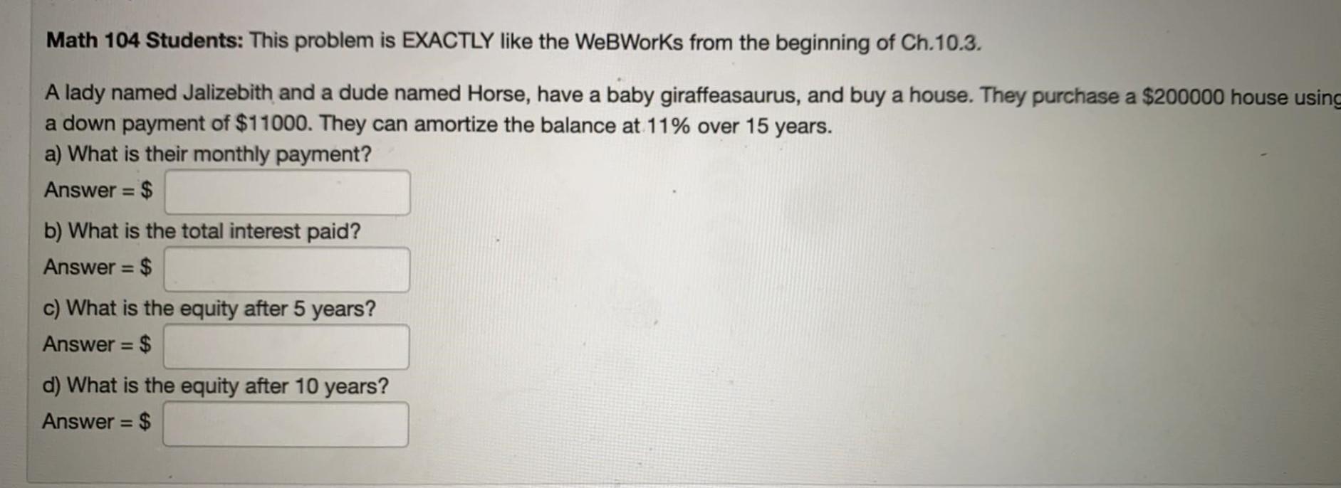 Solved Math 104 Students: This problem is EXACTLY like the | Chegg.com