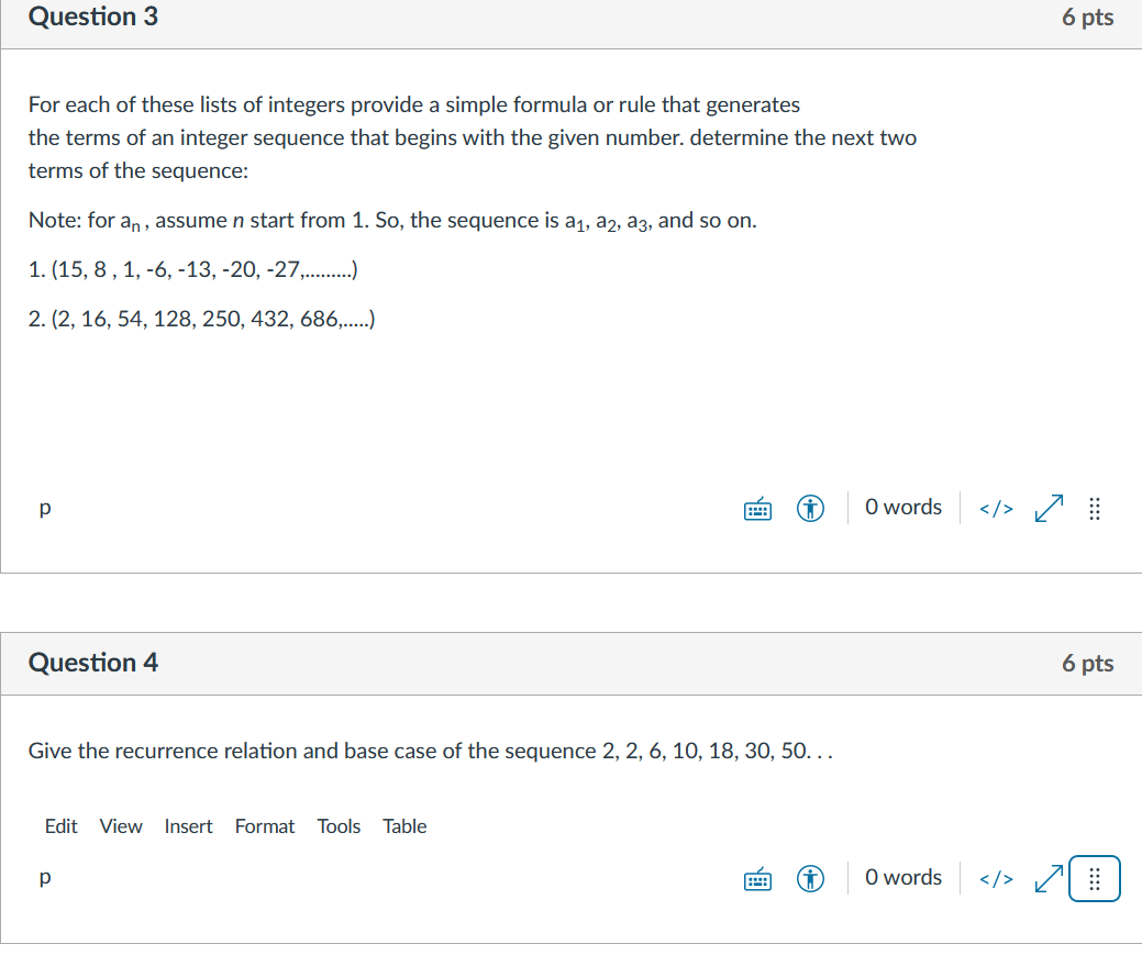 Solved Could you answer part 2 of Question 3 and all of | Chegg.com