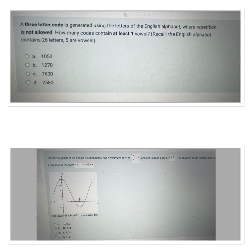 Solved A three letter code is generated using the letters of | Chegg.com