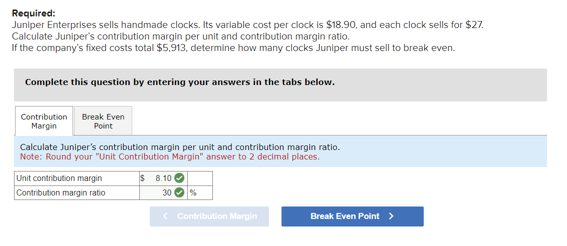 Solved Required: Juniper Enterprises sells handmade clocks. | Chegg.com