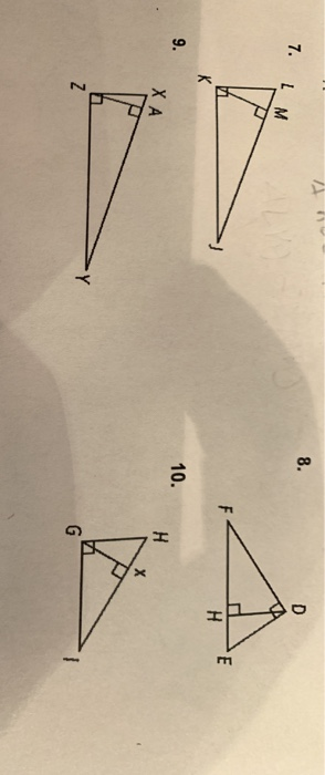 Solved Name Form 7-4 Practice Similarity in Right | Chegg.com