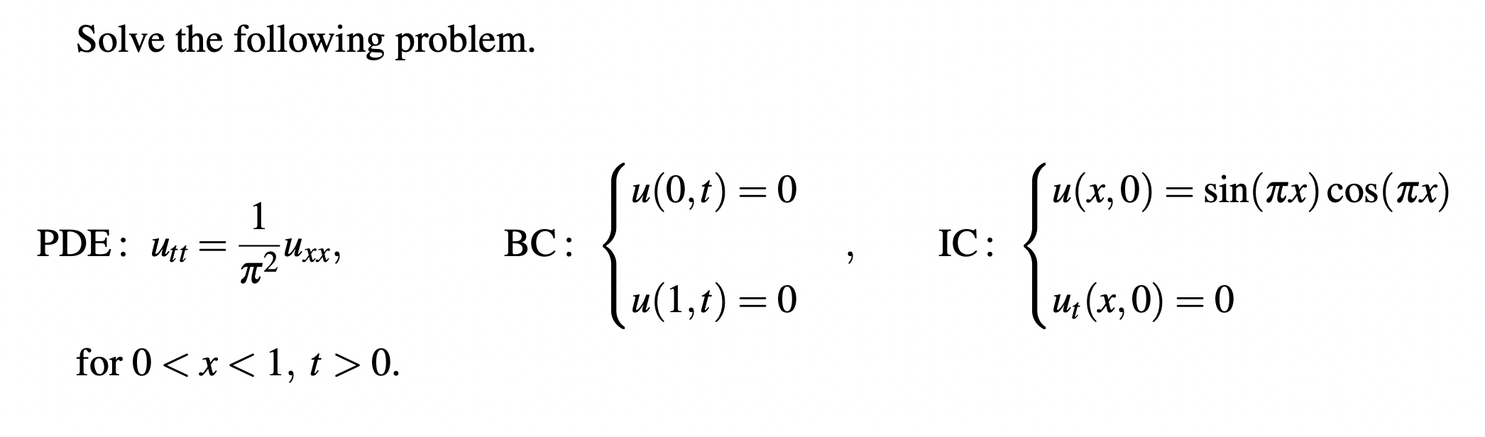 Solved Solve the following problem. | Chegg.com