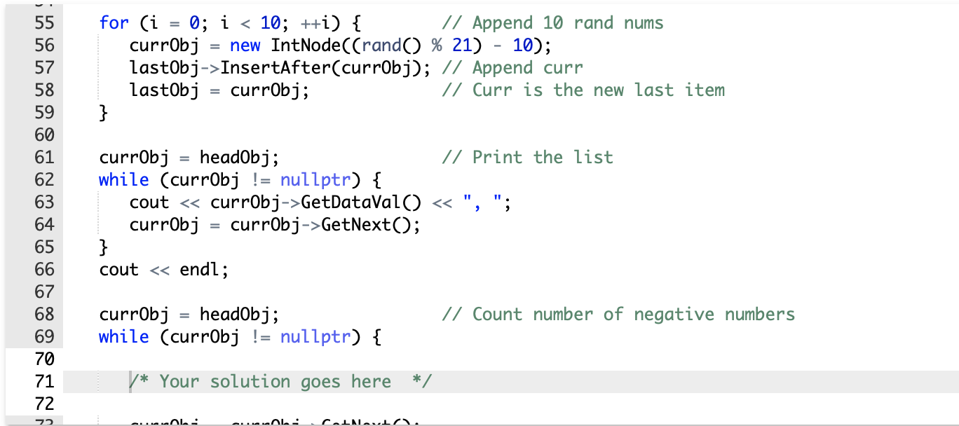 Solved Assign negativeCntr with the number of negative | Chegg.com