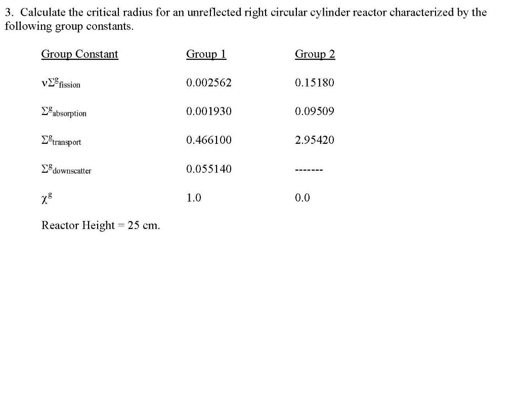 [Solved]: 3. Calculate the critical radius for an unreflec