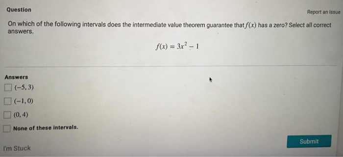 Solved On Which Of The Following Intervals Does The