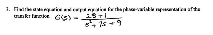 Solved 3. Find the state equation and output equation for | Chegg.com