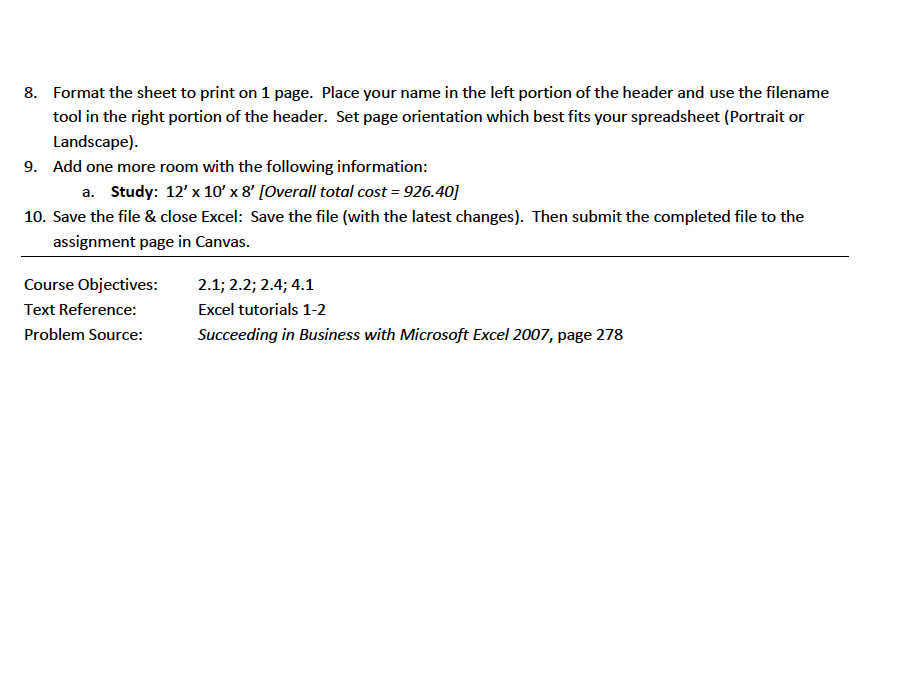 Classroom Learning Activity 2 Painting Estimate (Part | Chegg.com