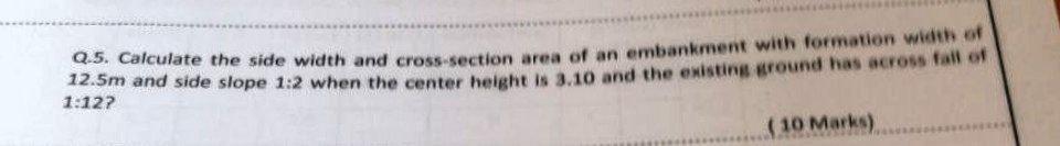 Solved 95. Calculate the side width and cross-section area | Chegg.com