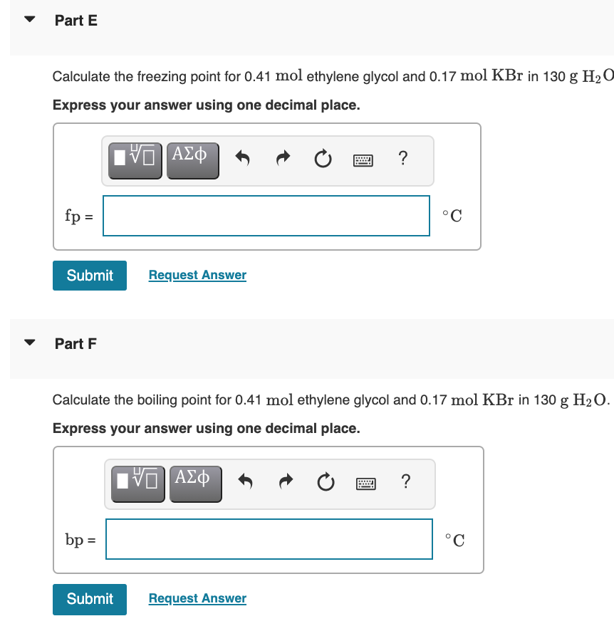 Solved Molal Boiling-Point-Elevation and | Chegg.com