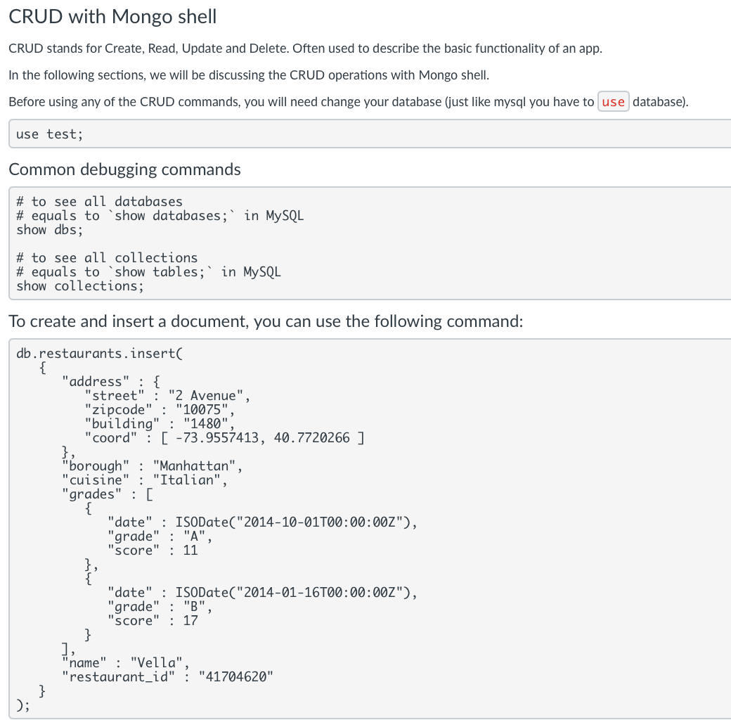 Solved 153c^ (Intro to relational database) 98y MongoDB The | Chegg.com