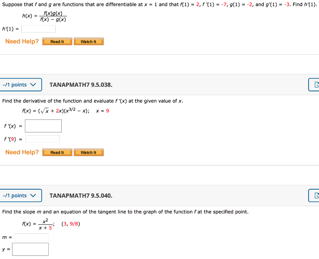 Solved Suppose that f and g are functions that are | Chegg.com