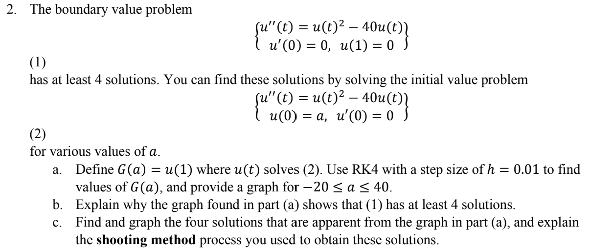 2. The boundary value problem | Chegg.com