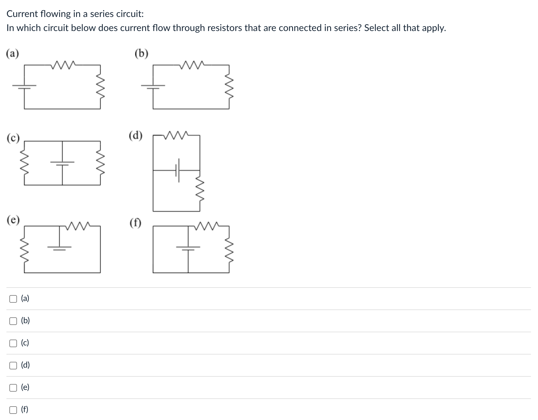 Solved Resistors in Parallel: A battery, V, and two | Chegg.com
