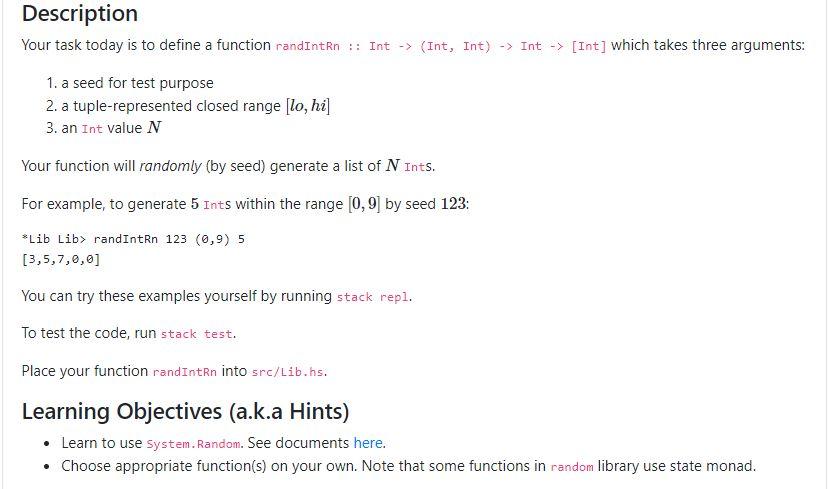 Solved Description Your task today is to define a function | Chegg.com
