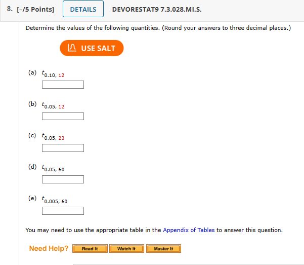 Solved Determine the values of the following quantities. | Chegg.com