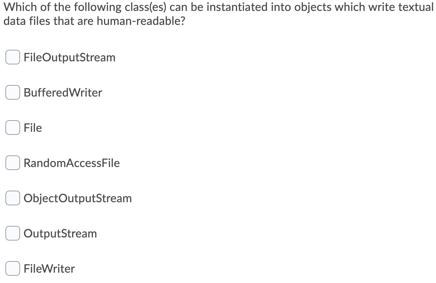 Solved Which of the following class(es) can be instantiated | Chegg.com