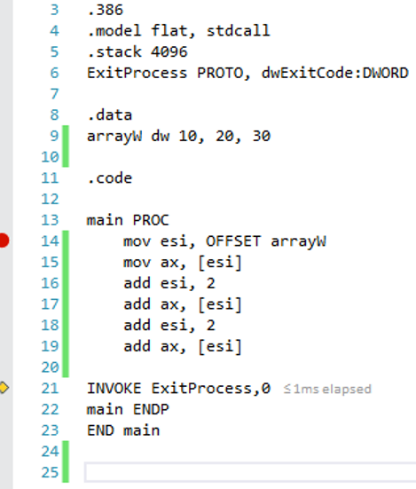 Solved Using Assembly X86 Modify The Data Types Of Array
