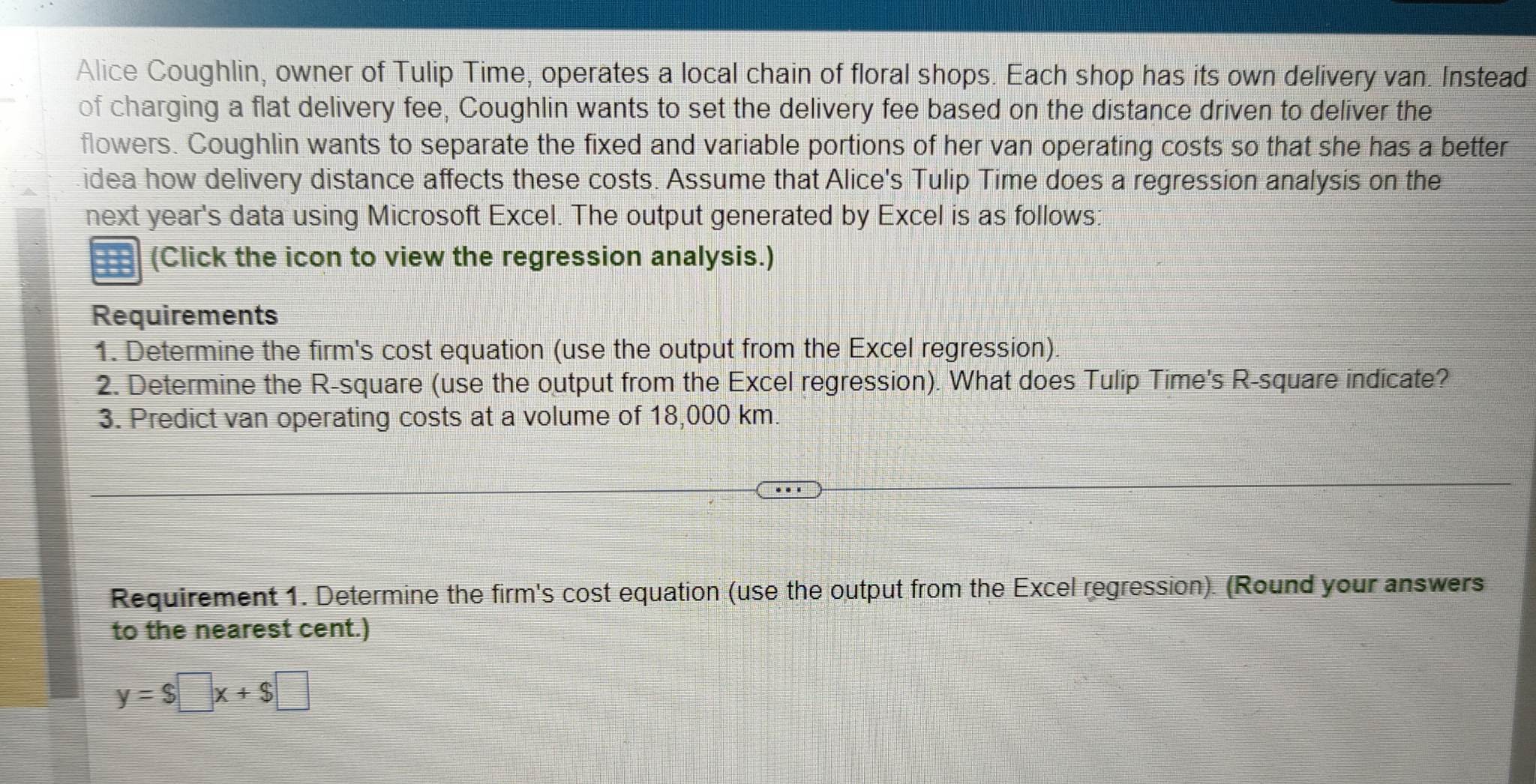 Solved please complete all the requirements of the all | Chegg.com