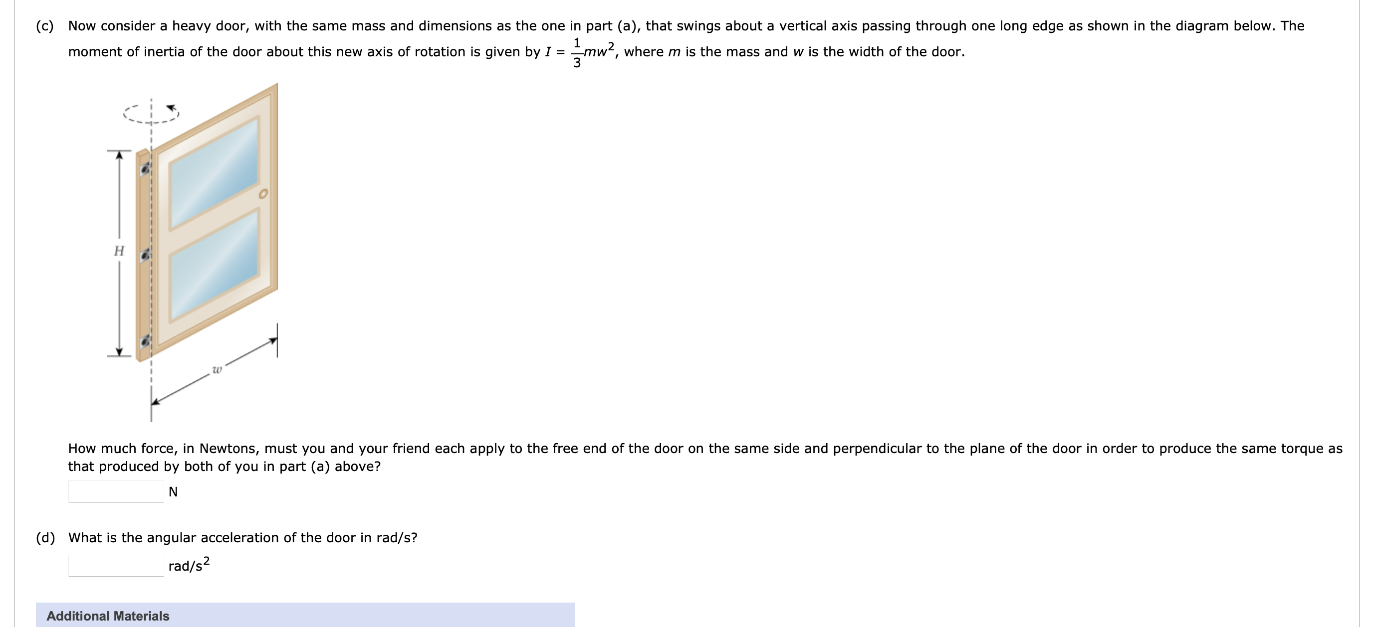 Solved about the vertical axis of rotation is given by | Chegg.com