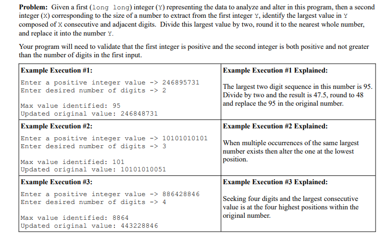 Solved Given a first (long long) integer (Y) representing | Chegg.com