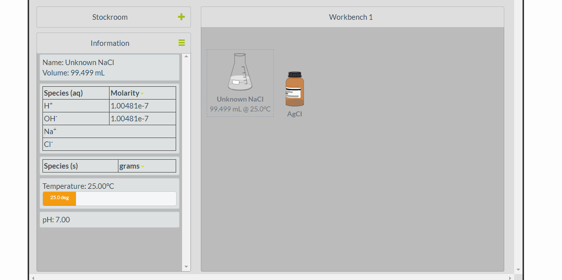 Virtual Lab - Determine the Concentration of an | Chegg.com
