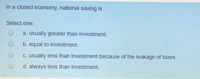 Solved A higher interest rate induces people to Select one: | Chegg.com