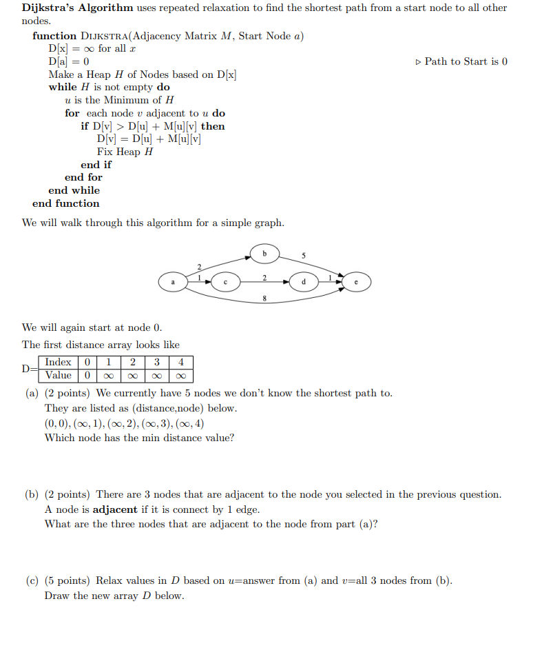 Solved Dijkstra's Algorithm uses repeated relaxation to find | Chegg.com