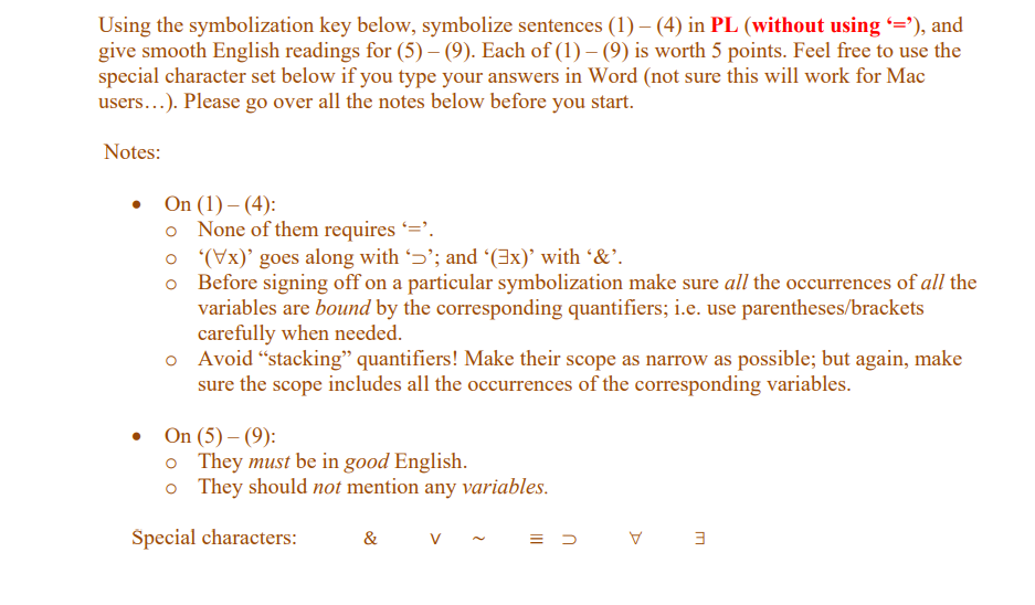 UD: The set of living things Bx: Fx: Gx:Hx:Nx:x is | Chegg.com